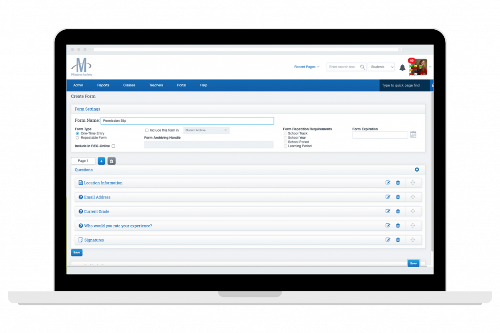 Form and Survey Builder for K-12 Schools - School Pathways